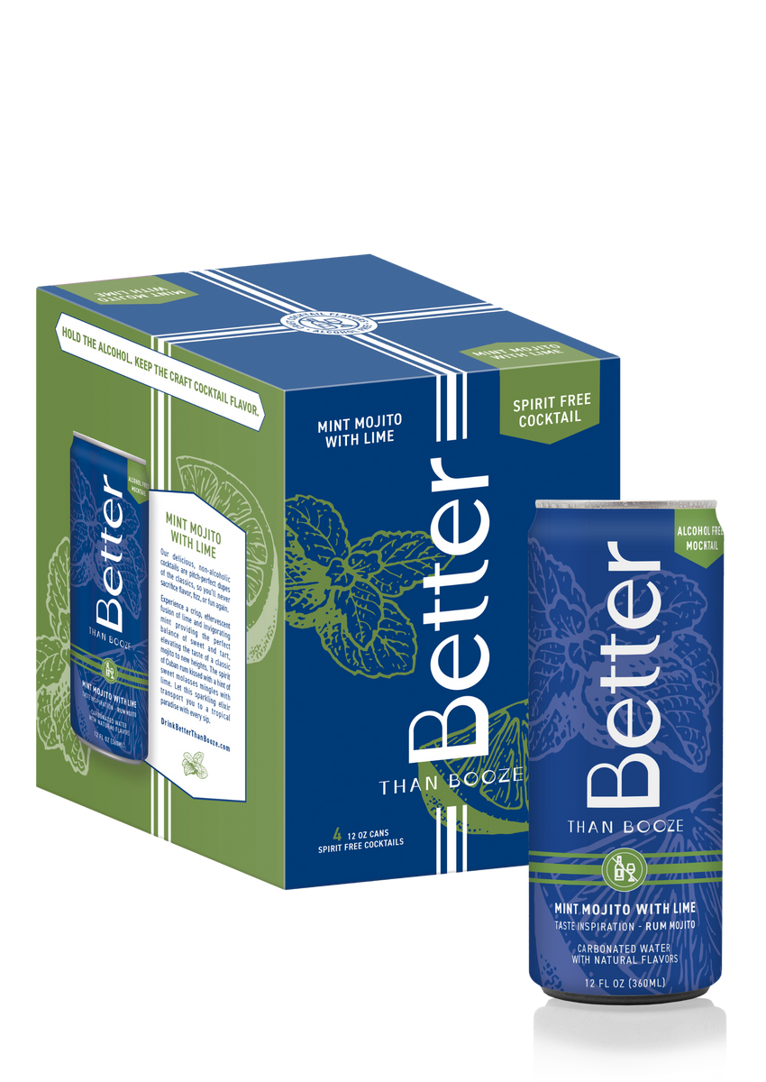 Mint Mojito With Lime Non Alcoholic Mocktail – Better Than Booze